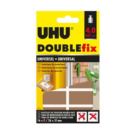 Adhésif double face ultra fort universel UHU les pastilles à Prix Carrefour
