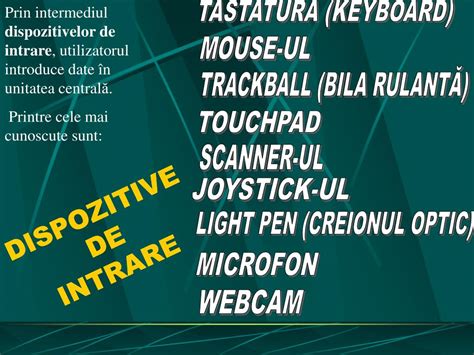 PPT DISPOZITIVE DE I NTRARE SI IESIRE PowerPoint Presentation Free