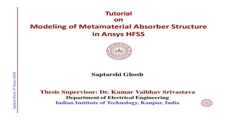 Download Pdf Tutorial On Modeling Of Metamaterial Structure In Ansys Hfss