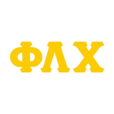 Phi Lambda Chi Big Greek Letter Window Sticker Decal SALE Greek Gear