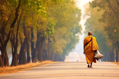 化缘的僧人高清图片下载 正版图片600280427 摄图网