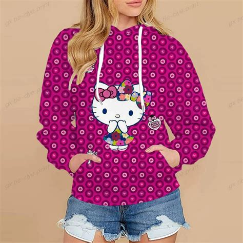 Sudaderas Con Capucha De Dibujos Animados De Hello Kitty Para Niñas Y