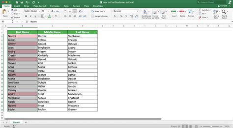 Cara Mencari Data Duplikat Di Excel Compute Expert
