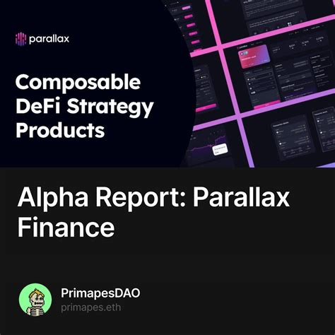 alpha report parallax finance collection opensea