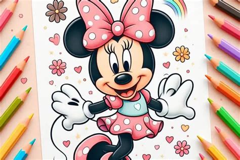 Ausmalbilder Minnie Und Micky Maus Zusammen