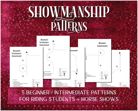 Beginner Intermediate Showmanship Patterns Printable Circus Unicorn