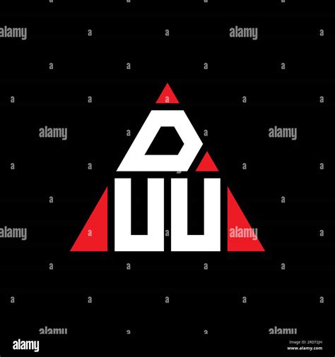 LOGO Mit ZWEI Dreieckigen Buchstaben In Dreiecksform MONOGRAMM MIT DUO Dreieck Logo DUU