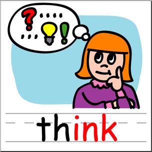 Clip Art Basic Words Ink Phonics Think Color Abcteach