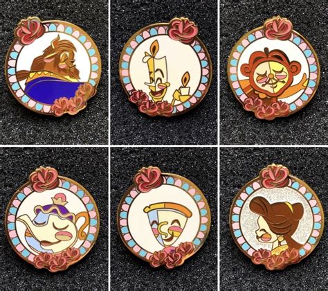 Beauty And The Beast Portraits Loungefly Blind Box Disney Pins Disney