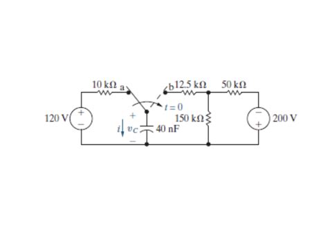 Solved The Switch In The Circuit In Figure Has Been In Chegg Com
