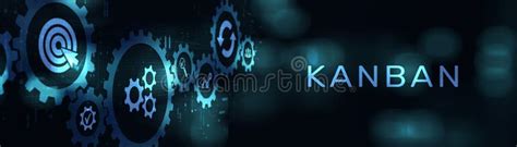 Kanban Visual Workflow Management For Process Efficiency On A Wide Banner Business And