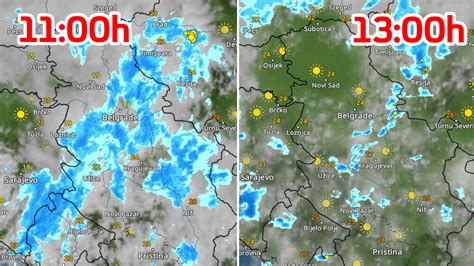 Na snazi meteoalarm za celu Srbiju Pogledajte kako će se nevreme kretati do večeras