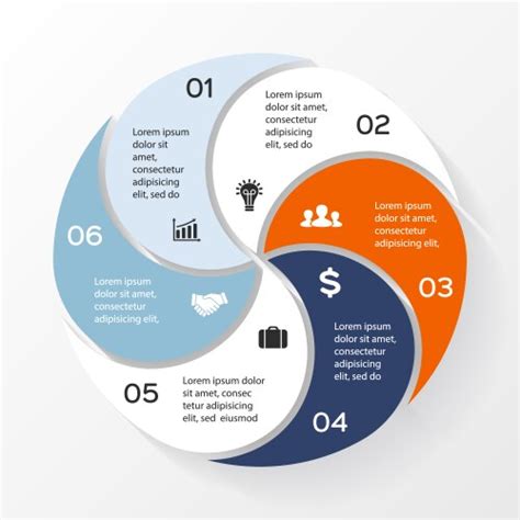Infographic Semi Circle Template Diagrame Vector Image