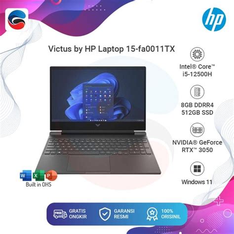 Hp Laptop Victus Fa Tx Intel Core I H Gb Gb Win G L Pa Lazada Indonesia