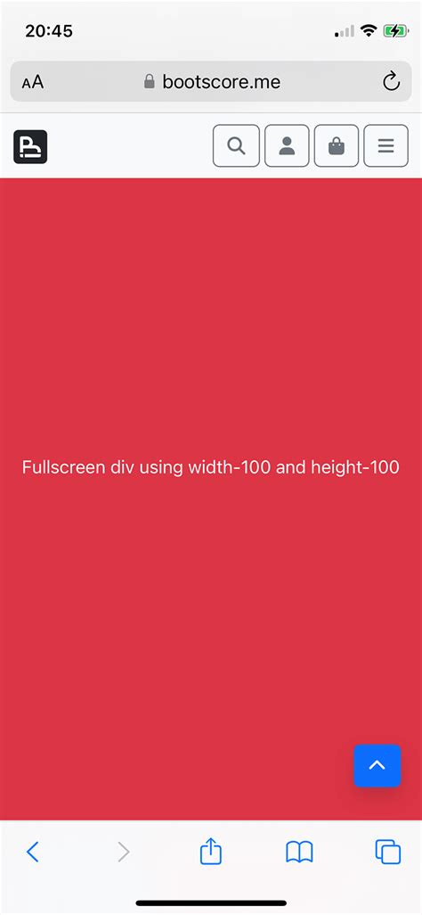 Width And Height Classes Bootscore