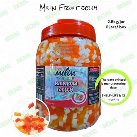 CTEA MILIN Fruit Rainbow Jelly Sinkers Crystals For Fruit Tea And