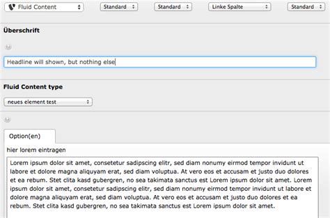fluid powered typo3 flux fluidcontent no output in frontend stack