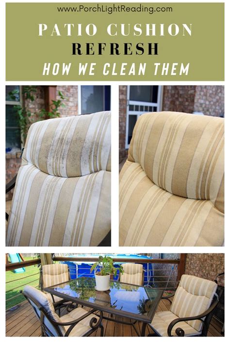 How To Clean Patio Cushions Cleaning Outdoor Cushions Patio Cushions