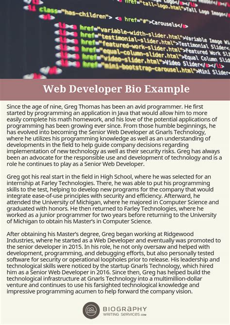 Web Developer Bio Example By Example Samples 018 On Deviantart