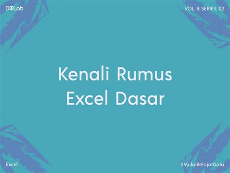 Rumus Excel Dasar Yang Mempermudah Pekerjaanmu Dengan Data