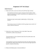 Assignment 3 IFT 101 Docx Assignment 3 IFT 101 30 Pts Khalifa