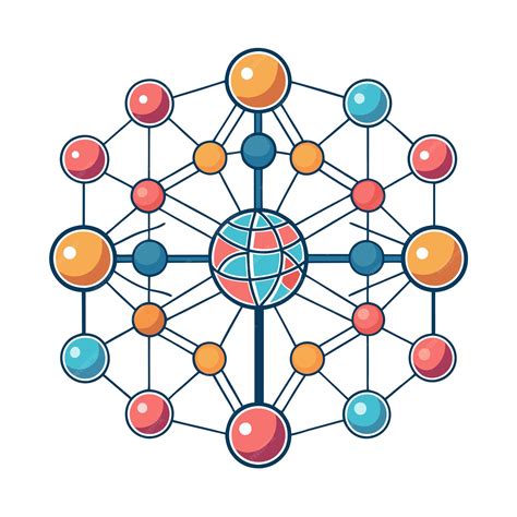 Structured Neural Network Diagram With Layered Node Connections Premium Ai Generated Vector