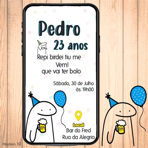 Convite Digital Flork Bentô Meme Cerveja Repi Bardei Tiu Iu