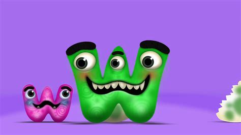 Monster Alphabet Letter W Marcus On The Loose Play Learn Highbrow