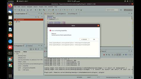 Omnet Unable To Build My Project Due To Error In Refreshing Omnetpp Makefiles Stack Overflow