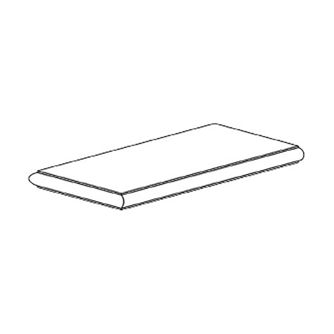 Stepstone Classic Wall Cap Straight French Gray 12 In X 24 In X 2 12