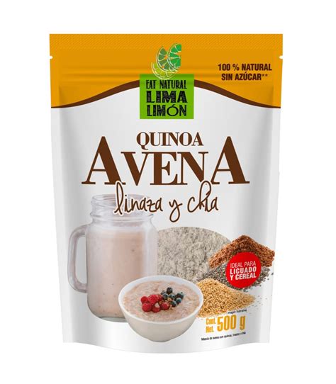 Avena De Quinoa Linaza Y Chía Lima Limon