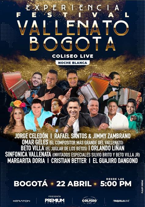 Bogotá tendrá su concierto Festival Vallenato Live Reyali Emisora
