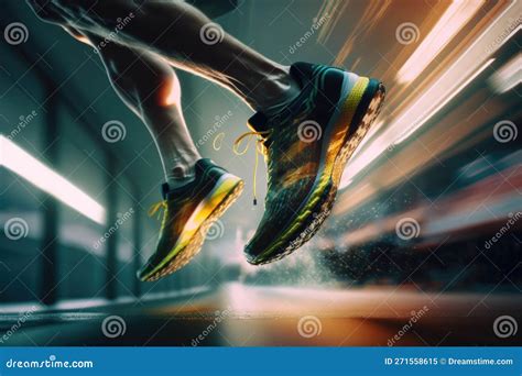 Sleek And Stylish Modern Running Shoes Stock Illustration