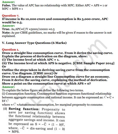 Ncert Solutions For Class 12 Macro Economics Chapter 5 Aggregate Demand