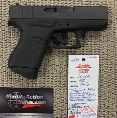 Glock 43 Used Double Action Indoor Shooting Center And Gun Shop
