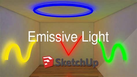 Sketchup Emissive Light Neon Light Tutorial Youtube