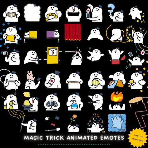 Magic Trick Magician Animated Emotes For Twitch And Discord Twitch