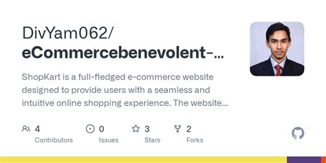 Github Divyam062ecommercebenevolent Boot Shopkart Is A Full Fledged E Commerce Website