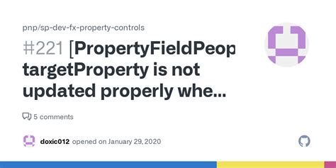 PropertyFieldPeoplePicker TargetProperty Is Not Updated Properly When Using Nested Complex