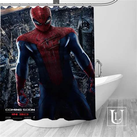 Spiderman Shower Curtains Custom Design Creative Shower Curtain