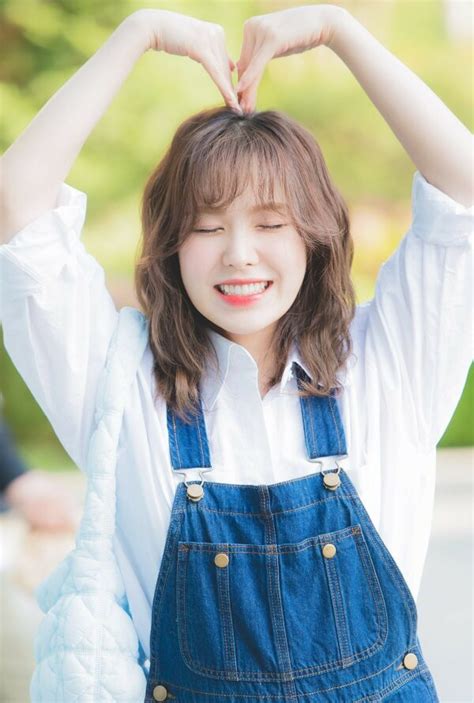 Blue Denim Jumper Overall With Gold Buttons Wendy Red Velvet