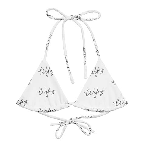 Wifey String Bikini Top Etsy
