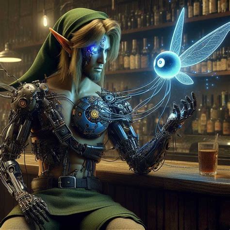 Link The Legend Of Zelda Cyberpunk Anon