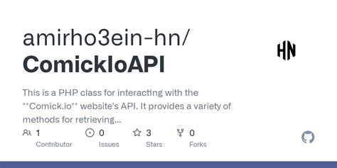 GitHub Amirho3ein Hn ComickIoAPI This Is A PHP Class For Interacting With The Comick Io
