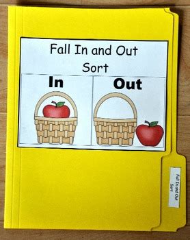 File Folder Game Fall In And Out Sort By File Folder Heaven TpT