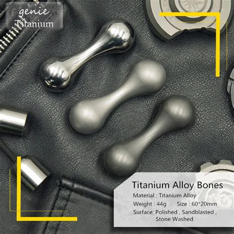 Titanium Alloy Bones Hand Spinner Fingertip Edc Toy Zirconium Fidget