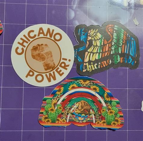 Mexican Pride Stickers Cholo Stickershispanic Heritage Month Etsy