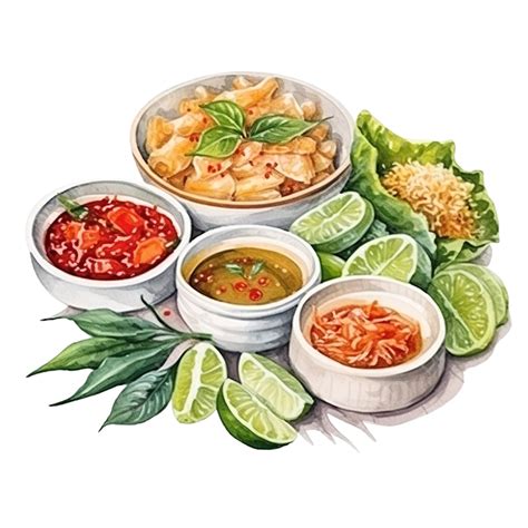 Thai Foods Png Picture Thai Food Vector Design Illust