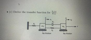 Answered C Derive The Transfer Function For Bartleby