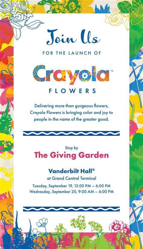 Crayola Flowers Giving Garden Launch Nyc — Average Socialite